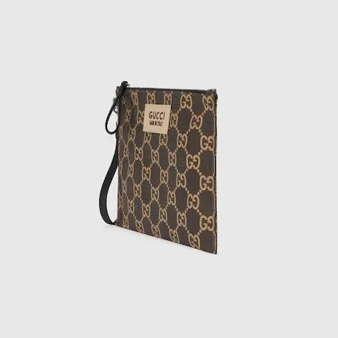 Gucci Gg Ripstop Pouch - Ebony And Beige Ripstop | Editorialist